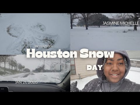 It Snowed in Houstont! | Houston Snow Day Vlog | Texas Winter Storm Jan ...