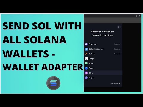 Solana Wallet Adapter - Send Sol with Code, React and Typescript - YouTube