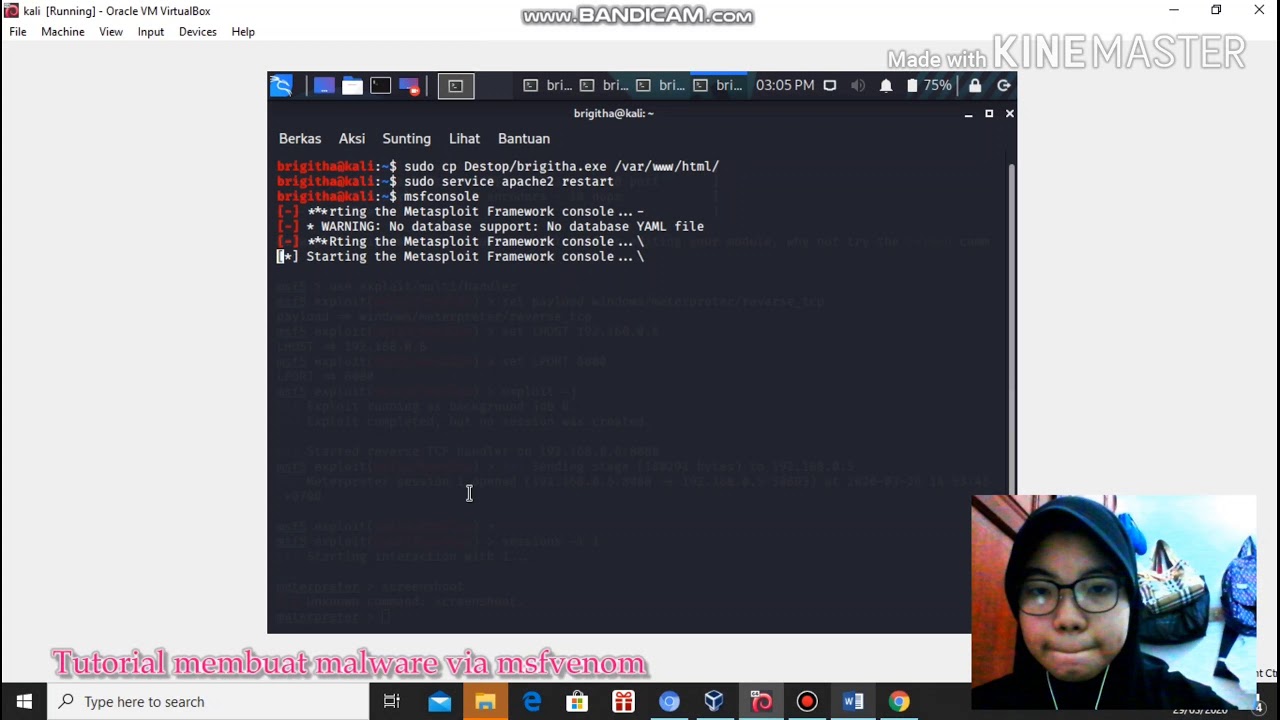 Tutorial Dalam Membuat Malware via Msfvenom - YouTube