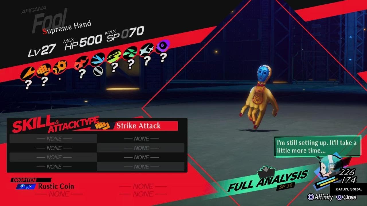 Persona 3 Reload yabbashah supreme hand walkthrough - YouTube