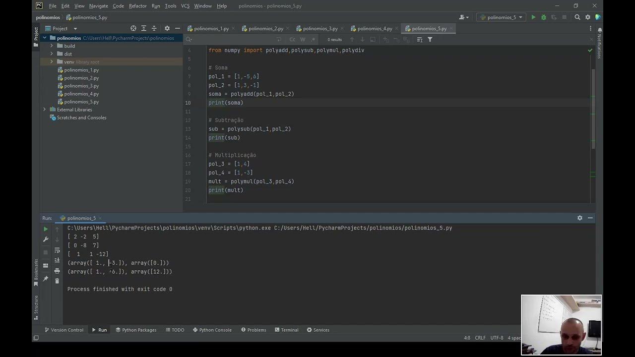 Aula 54 Polinômios Com Python Soma Subtração Multiplicação E Divisão De Polinômios Mathpy
