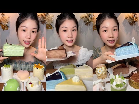 [ASMR] Dessert Mukbang Eating Chocolate Cake | Mukbang Eating Show💗🍰🧁