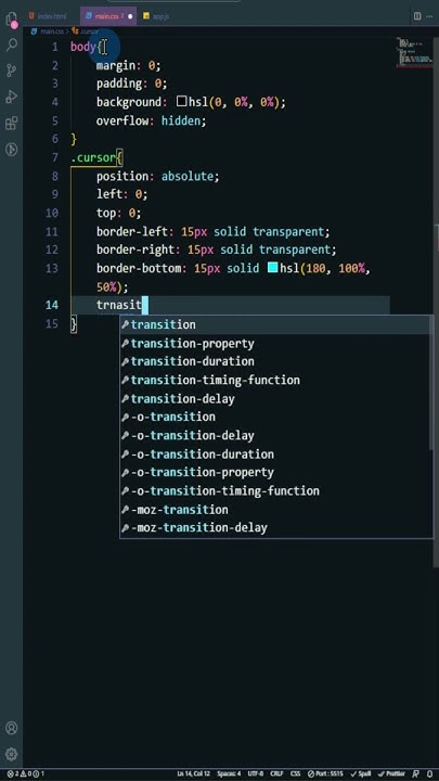 Following Cursor Using HTML CSS & JavaScript - YouTube
