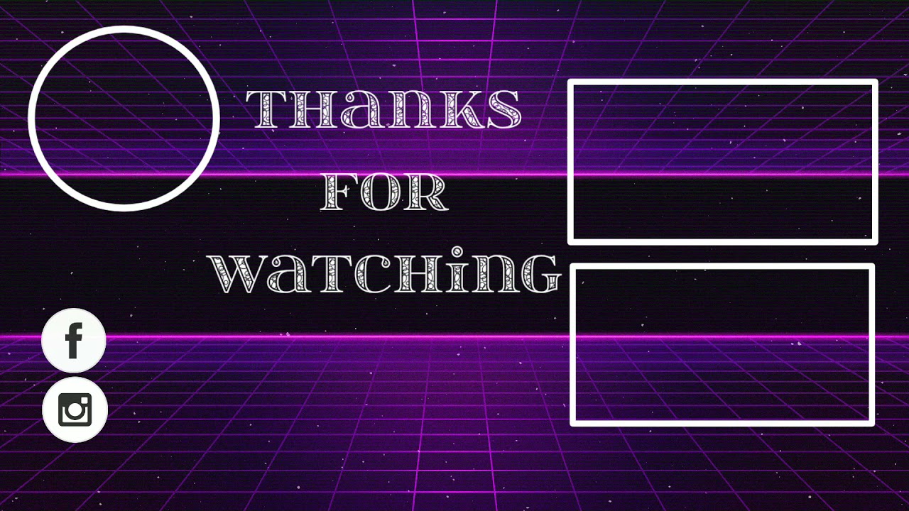 Intro and Outro Retro Template | No text - YouTube