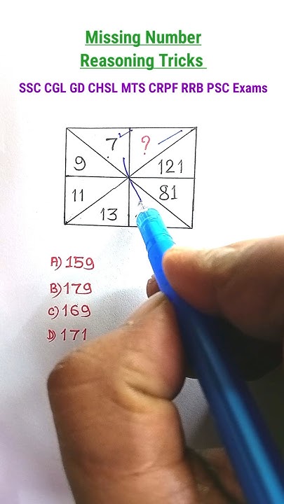 Missing Number| Reasoning Tricks in Hindi| Reasoning Classes for SSC CGL CHSL MTS CRPF RRB ...