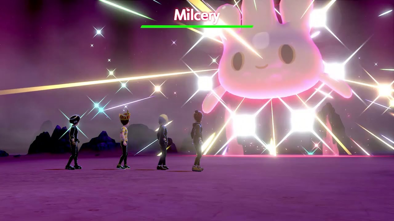 Shiny Milcery (Dynamax Raid Battle) - YouTube