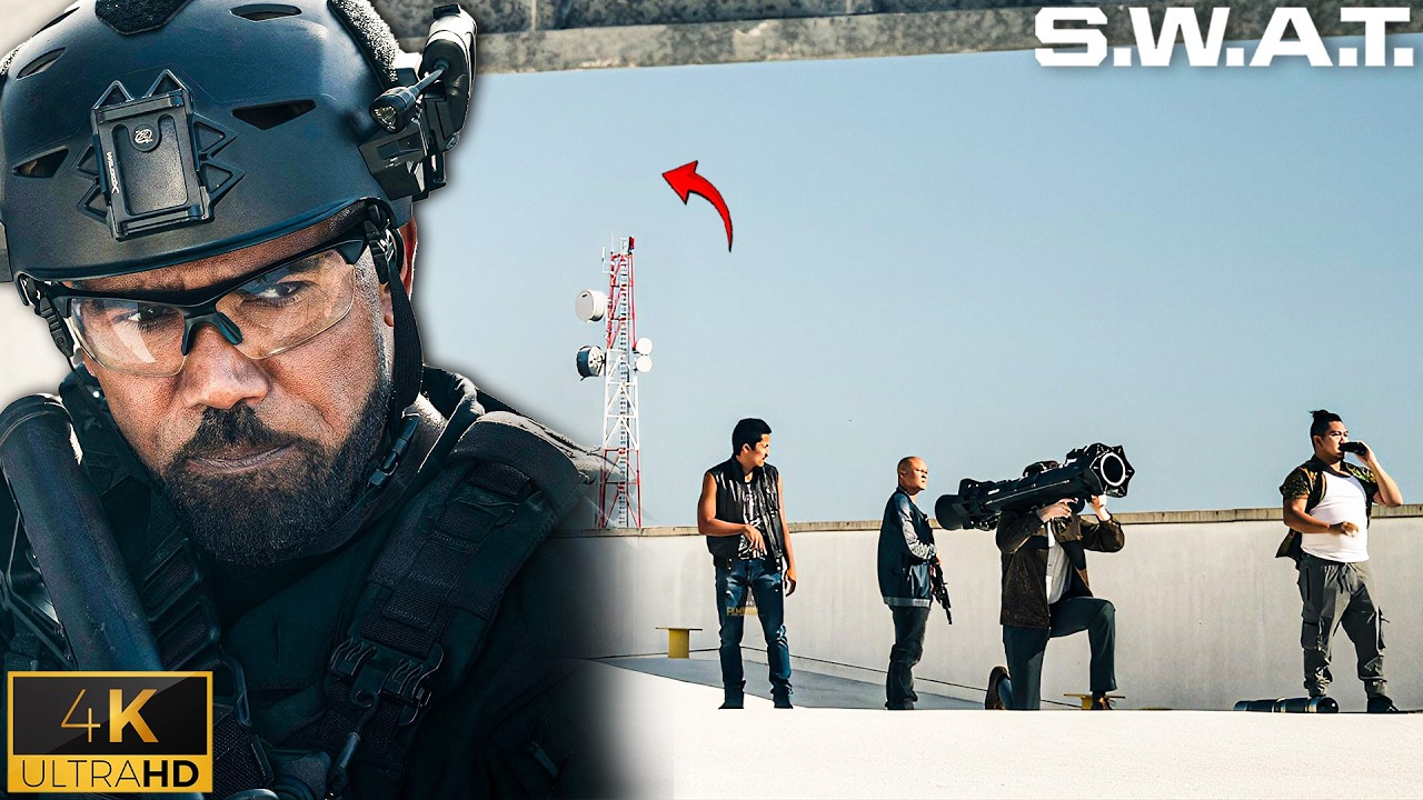 Shemar Moore’s Tactical Rooftop Fight Scene | S.W.A.T. 4K Scene - YouTube