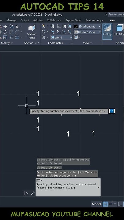 AutoCAD Tips 14 Auto Sequential Numbering #Shorts - YouTube