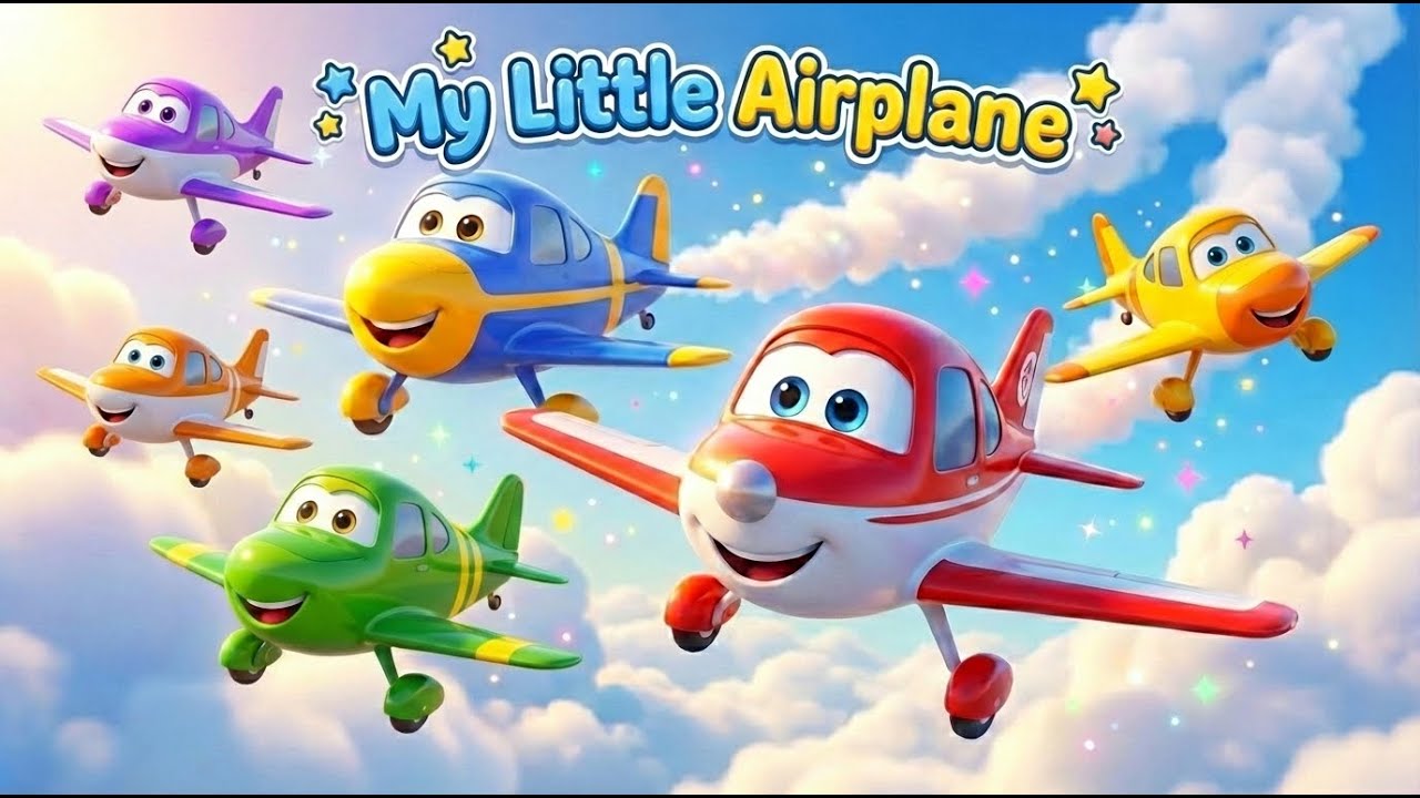 My Little Airplane | Kids Poem & Cartoon Animation | Fun Flying Song ...