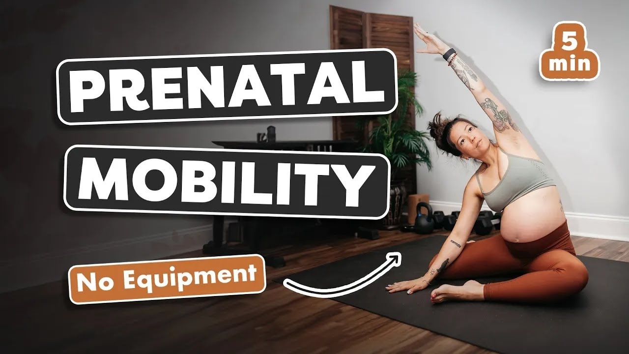 5-Min Full Body Prenatal Mobility Flow | No Equipment Needed - YouTube