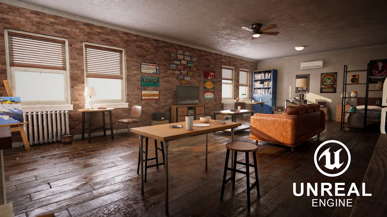 Unreal Engine 5 Apartment Interior Environment - YouTube