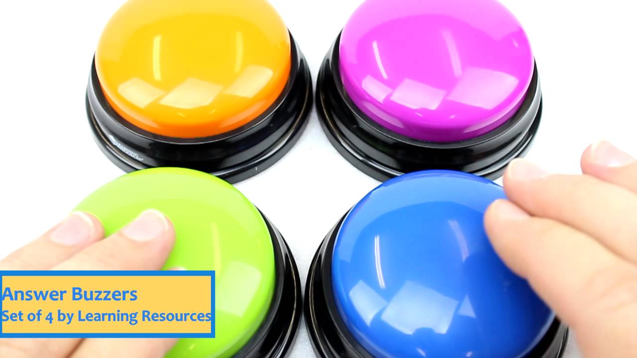 Answer Buzzers Set of 4 by Learning Resources Review - YouTube