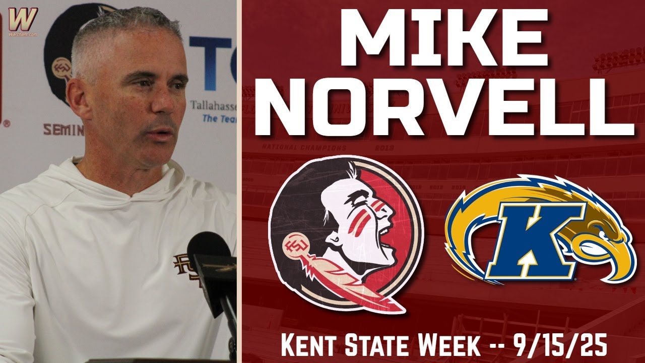 Mike Norvell FSU Kent State Interview 9-15-25 | FSU Football | Florida ...
