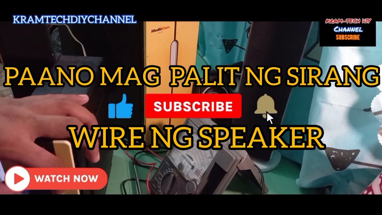 PAANO MAG PALIT NG SIRANG WIRE NG SPEAKER//PUTOL PUTOL ANG WIRE - YouTube