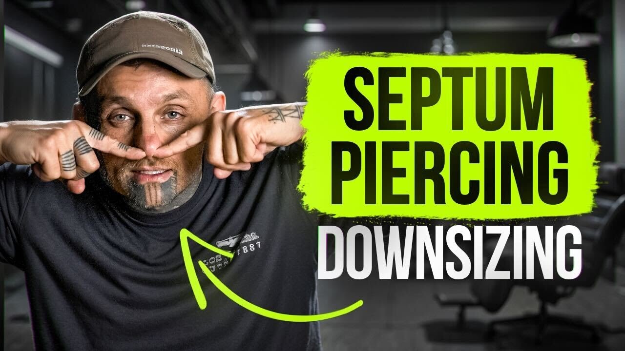Downsizing Your Septum Piercing | UrbanBodyJewlery.com - YouTube