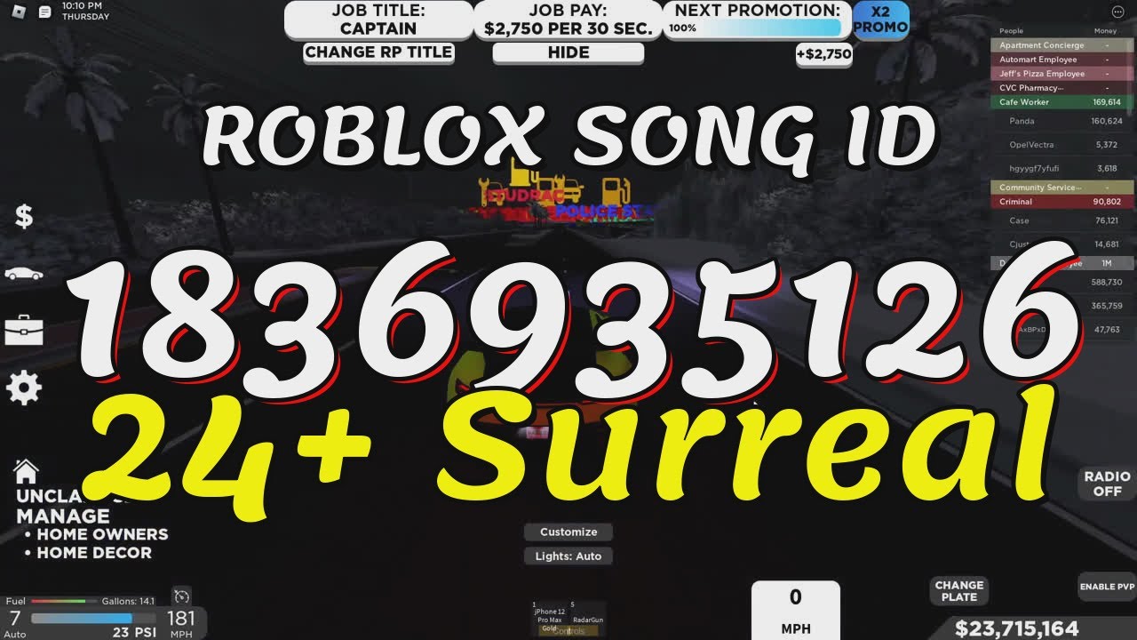 24+ Surreal Roblox Song IDs/Codes - YouTube