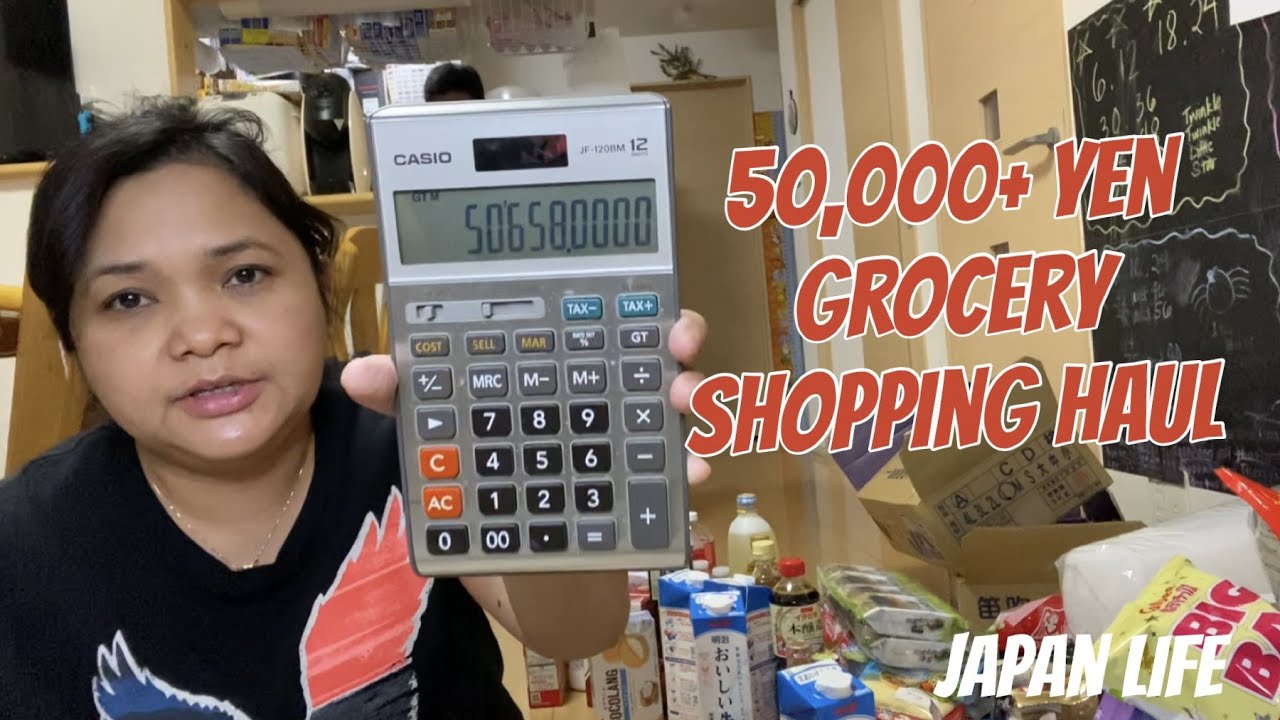What 50,000 yen can buy in Japan supermarket / LIMANG LAPAD na grocery ...