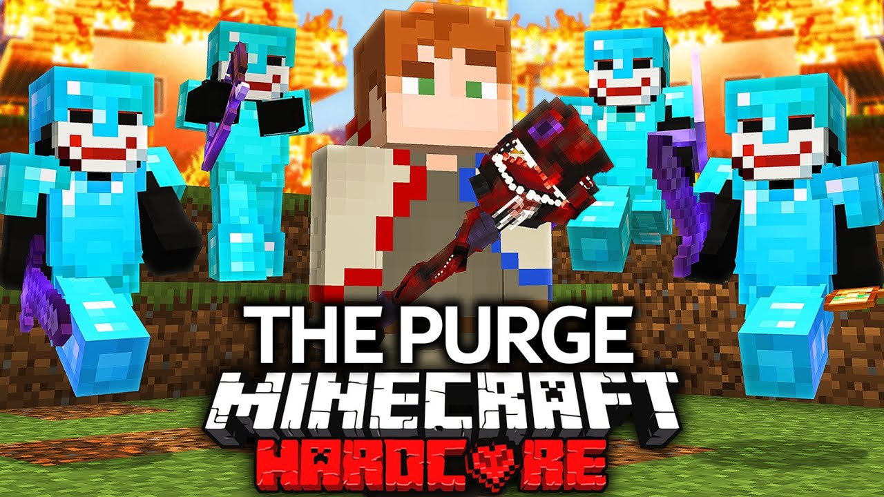 100 Players Simulate The PURGE in Minecraft! - YouTube