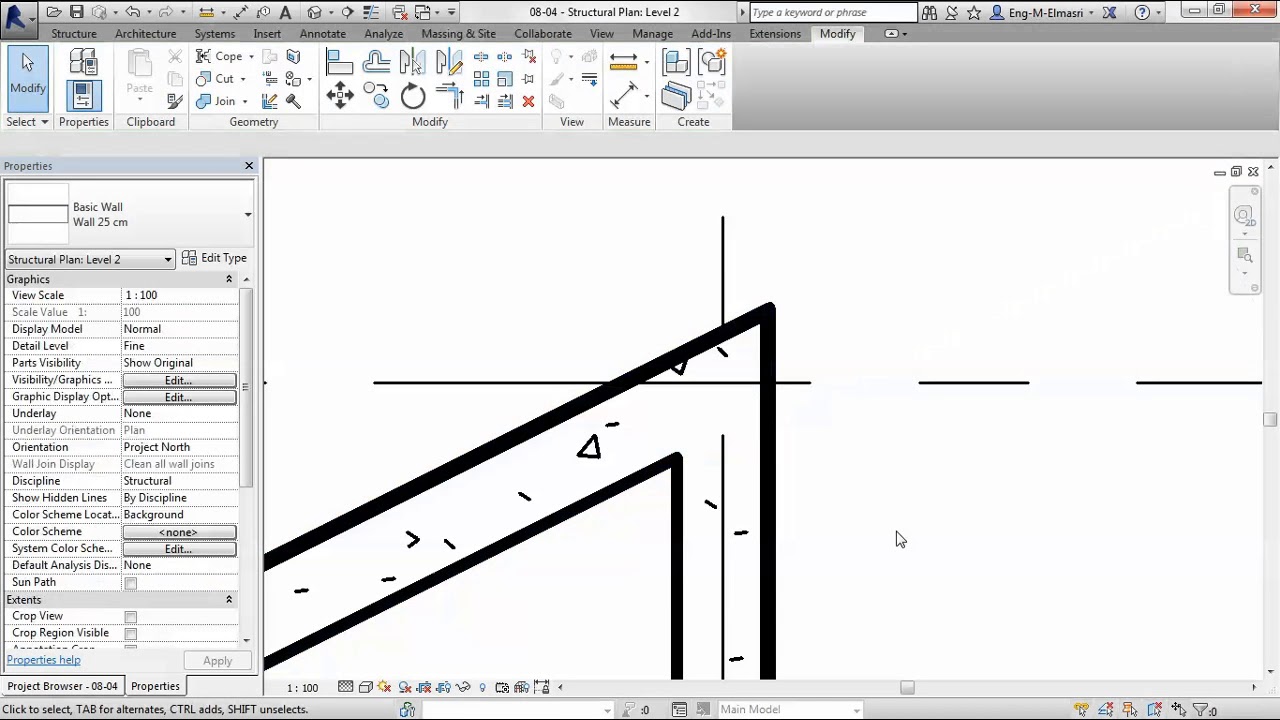 Revit Structure | 08 Structural Walls | 04 Wall Join - YouTube