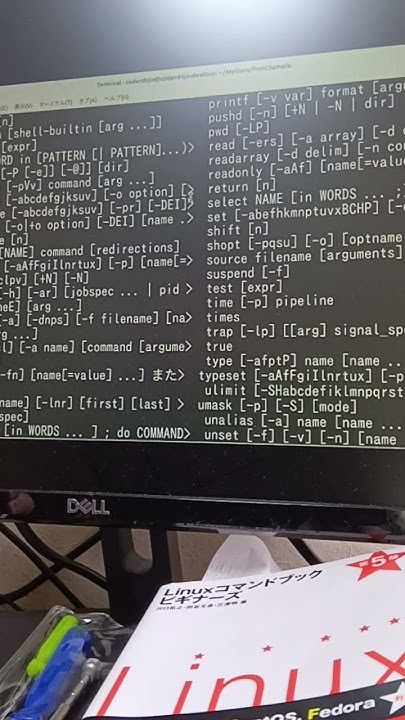 help(使い方表示) clear(画面のクリア) コマンド、〜リナックスコマンドを叩く〜 #coderdojo #command #linuxcommandlinetutorial ...
