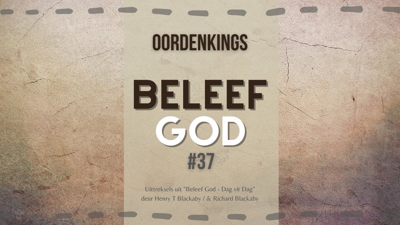 Beleef God - #37 deur toegewydheid - Met Past. Rinus van Sandwyk - YouTube