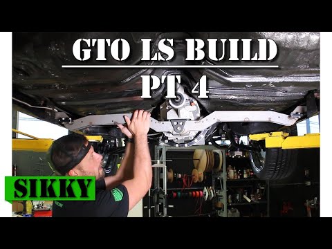 1969 Pontiac GTO LS Swap PT 4 | Engine & Transmission install! - YouTube