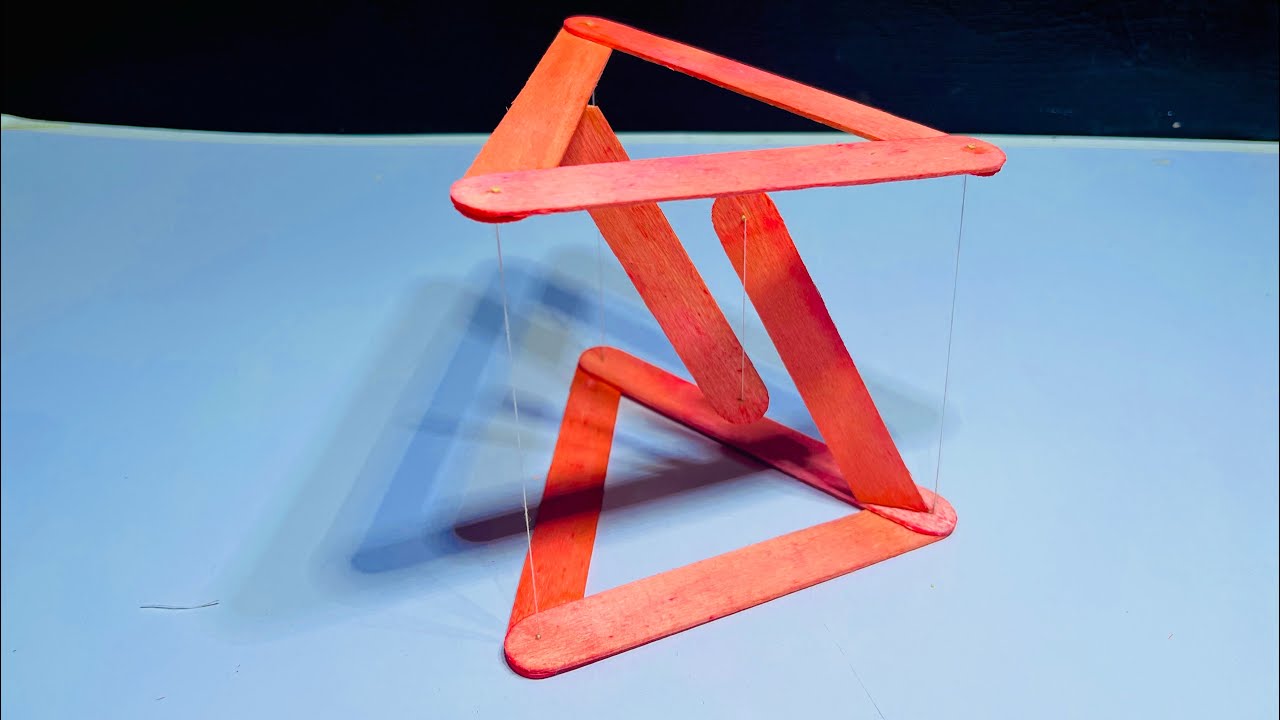 How to make Anti-gravity Structure | science project | Tensegrity ...