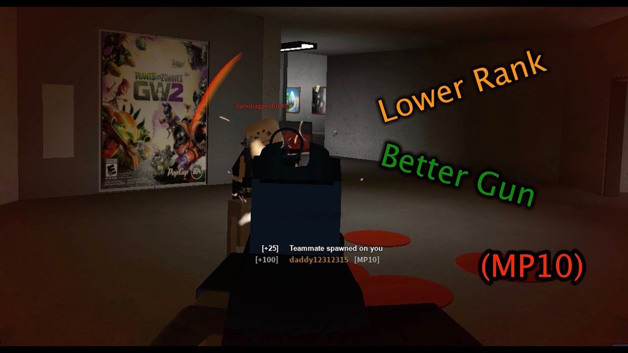 Roblox Phantom Forces - Lower Rank, Better Gun (MP10) - YouTube