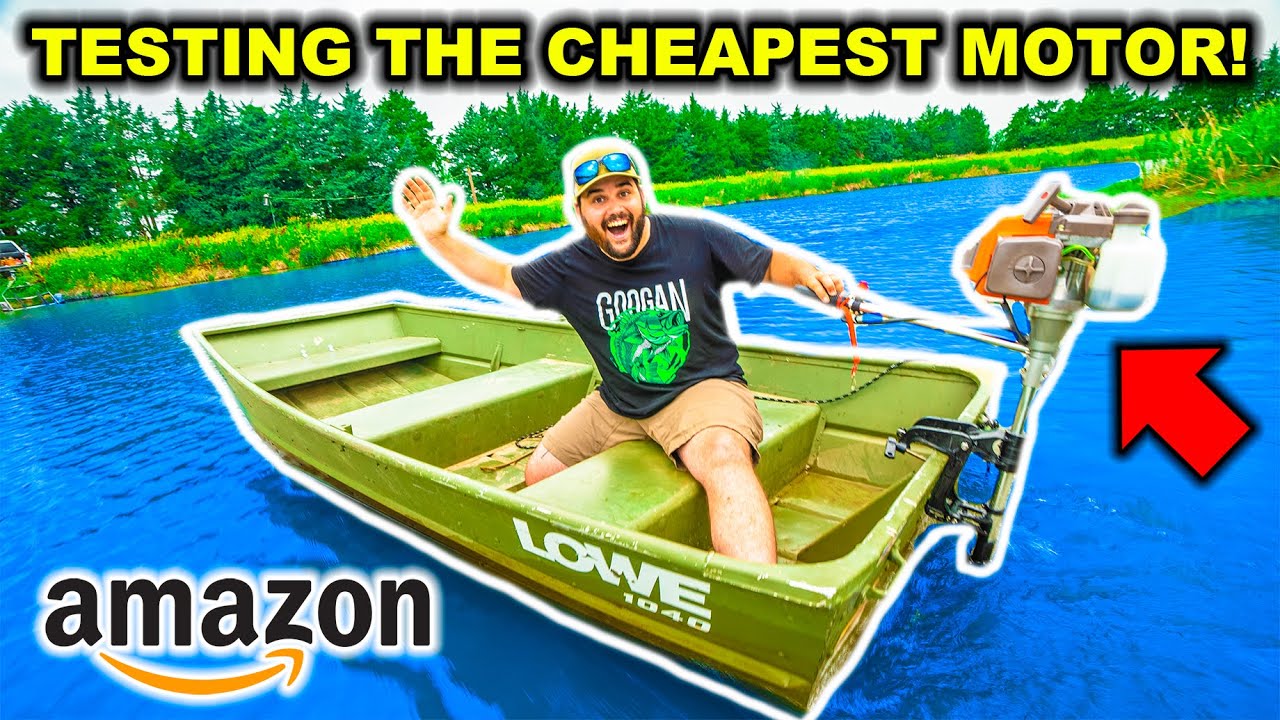 I Bought the CHEAPEST Boat Motor on AMAZON!!! (Does it Suck?) - YouTube