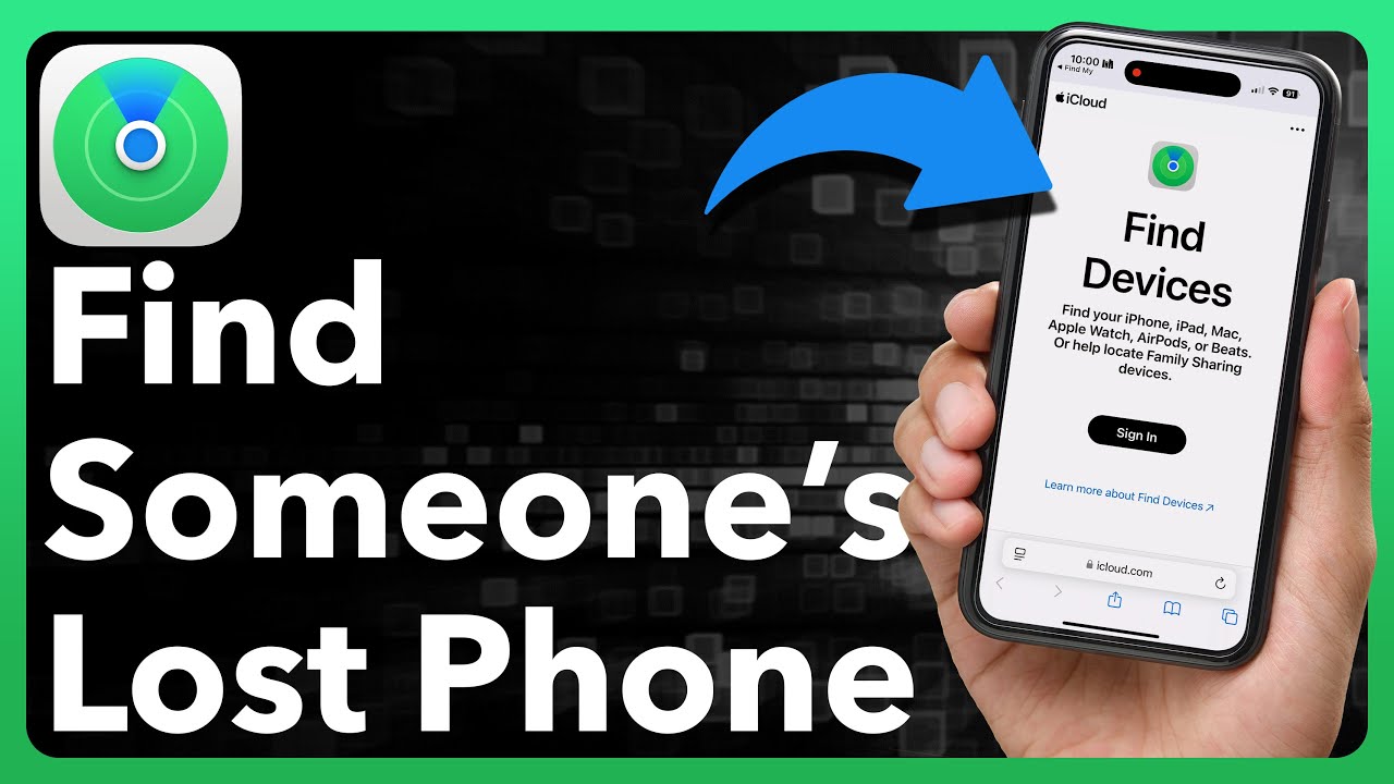 How To Find Someone Else's iPhone When Lost - YouTube