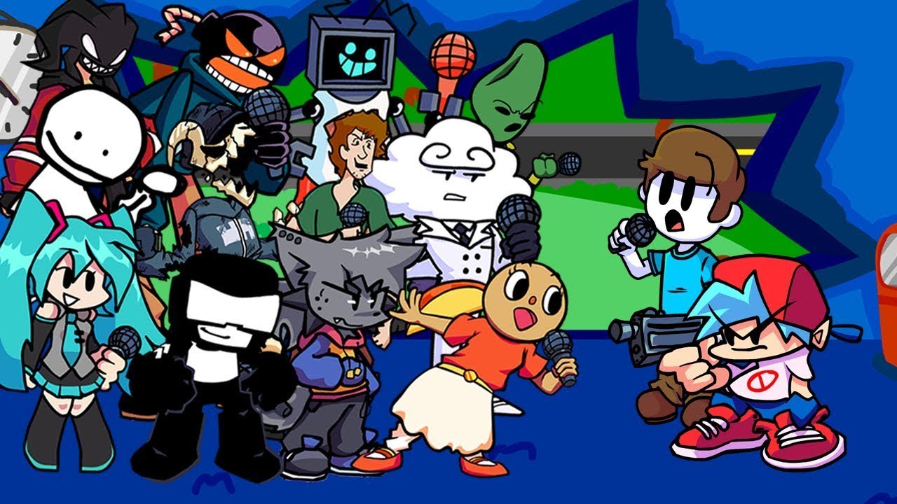 FNF NONSENSE But BEST Different Characters Sing It Everyone Sings ...