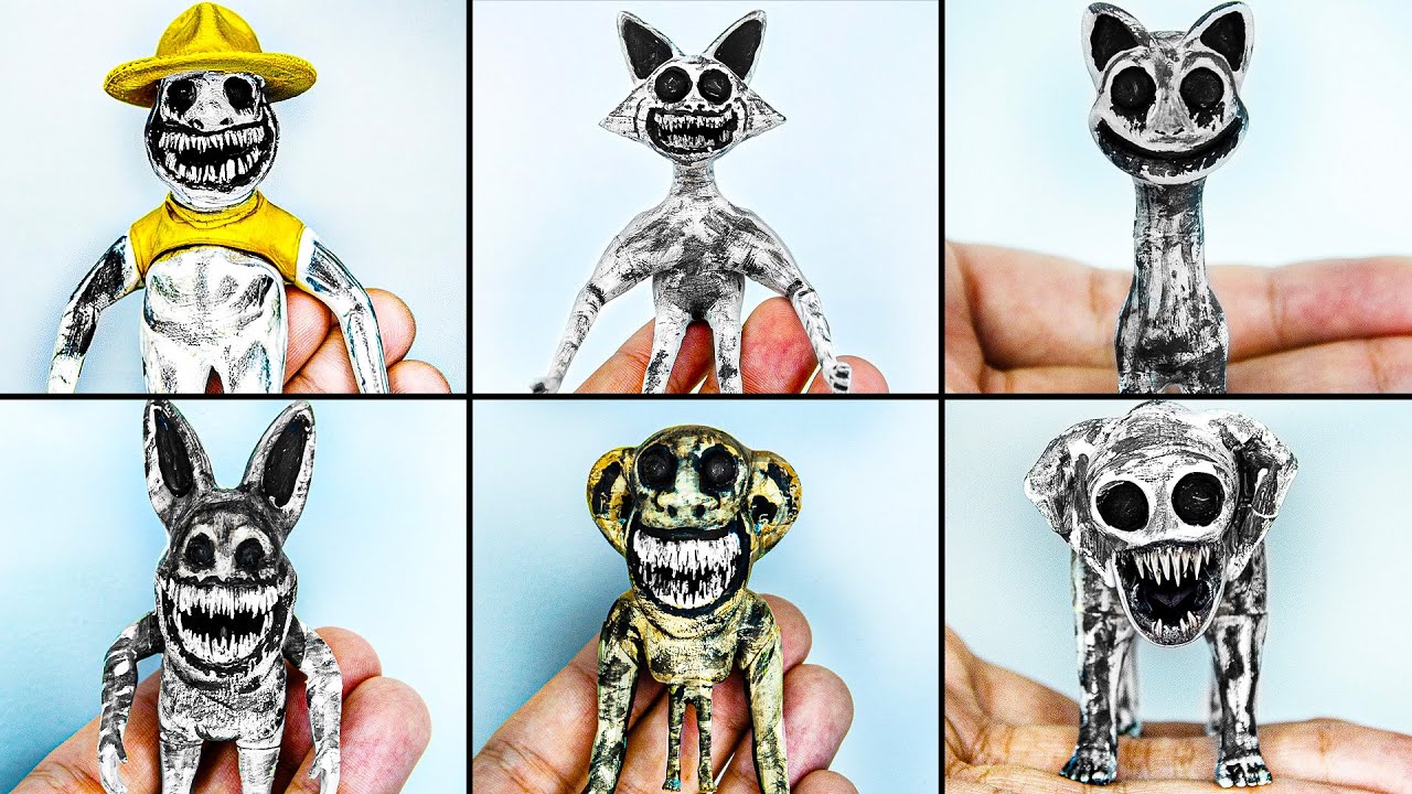 Making Zoonomaly - ZooKeeper, Monkey, Smile Cat, Rabbit, Elephant, Cat ...