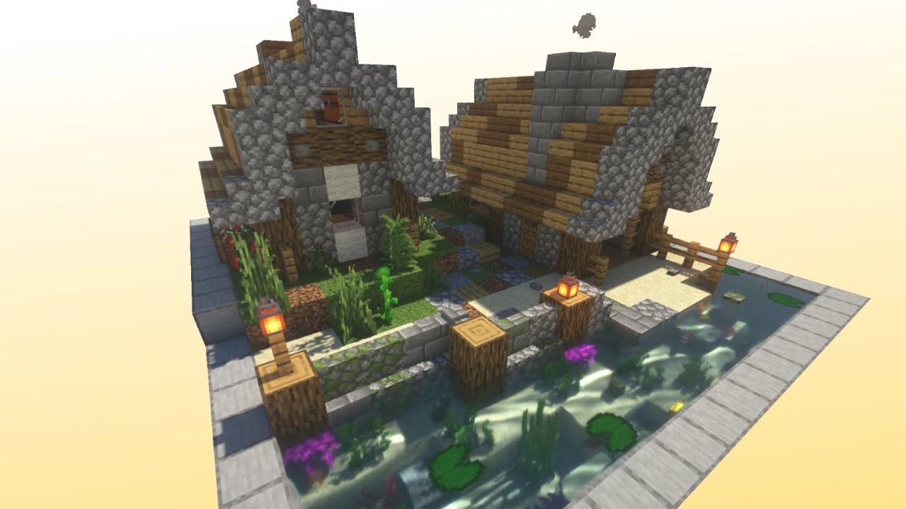 Minecraft 16x16 Build (005) | Medieval Houses - YouTube