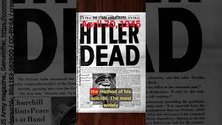 Apr 30 1945 Adolf Hitler Committed Suicide In His Underground Bunker ...