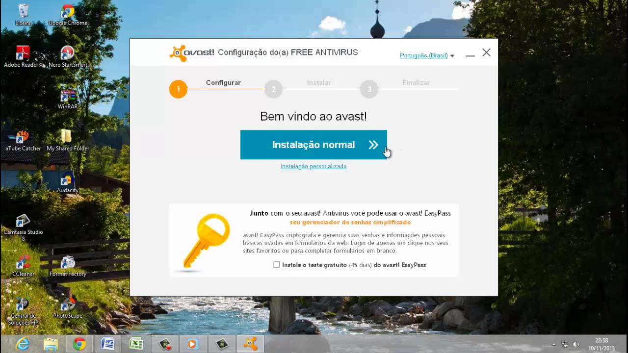 como instalar o avast no windows 8 - YouTube