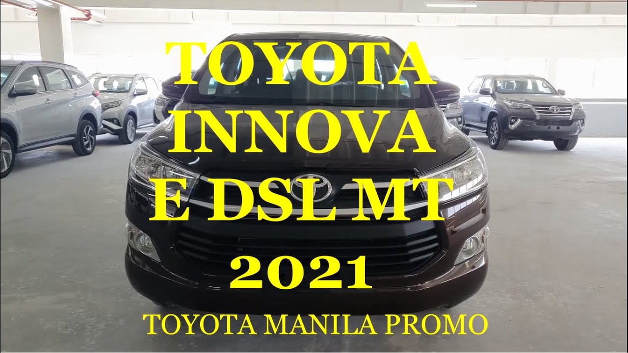 TOYOTA INNOVA E DSL MT 2021 (BLACKISH RED MICA) PREVIEW - YouTube
