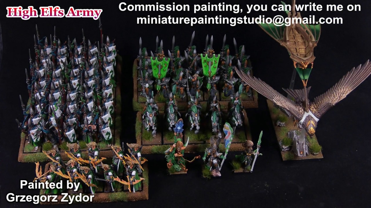 High Elves Army Order. Warhammer Level 1,1+,2 - YouTube