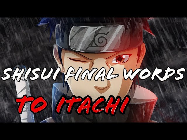 Naruto Shippuuden Shisui Uchiha Anime Quotes Naruto Funko Pop!