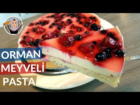 Pudingli Orman Meyveli Pasta (Schmand kuchen) çok hafif bir lezzet | Hatice Mazı ile Yemek Tarifleri