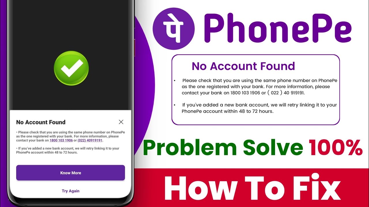 Please check that you are using the same phone number on phonepe as the ...