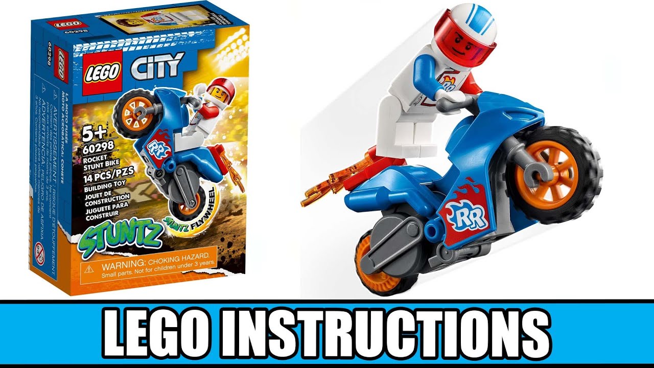 LEGO Instructions | LEGO City | 60298 | Rocket Stunt Bike - YouTube