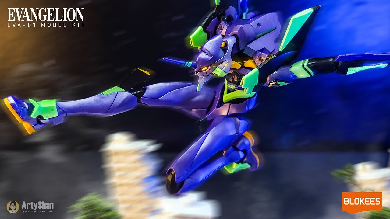 Blokees EVA-01 Model Kit (Build & Review) #evangelion - YouTube