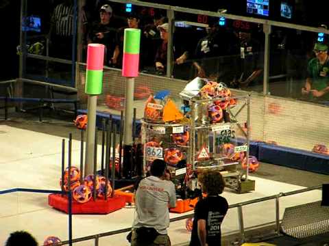 FIRST Robotics 2009 Michigan Championship Team 862 - Match 24 - YouTube