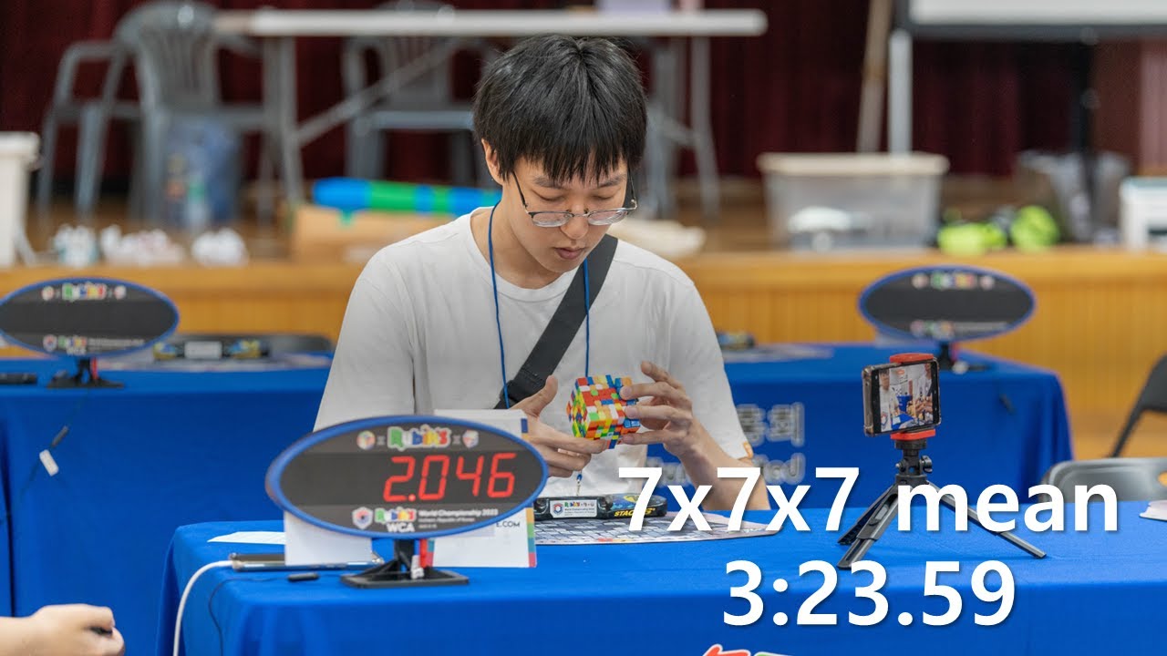 (PR) 7x7x7 cube official mean 3:23.59 - YouTube