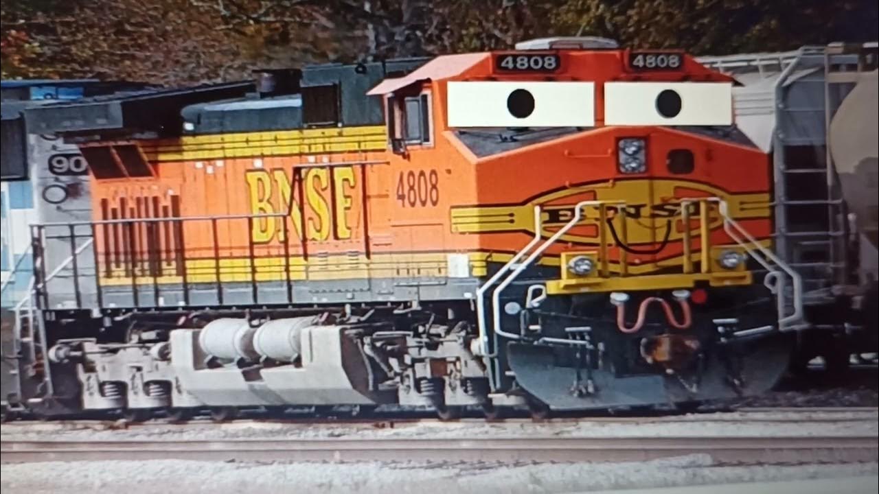 Fhan the BNSF C44-9W H2 4808 - YouTube
