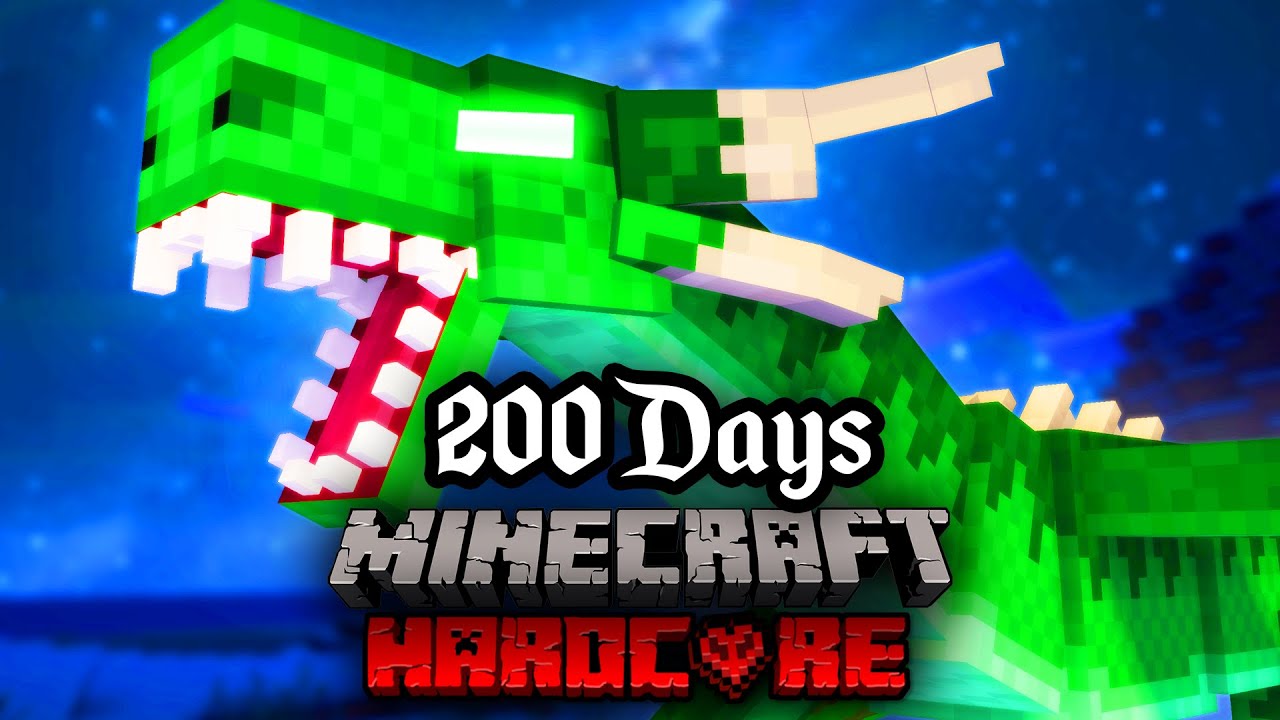 200 Days in a World of Dragons in Minecraft Hardcore... Here's What ...