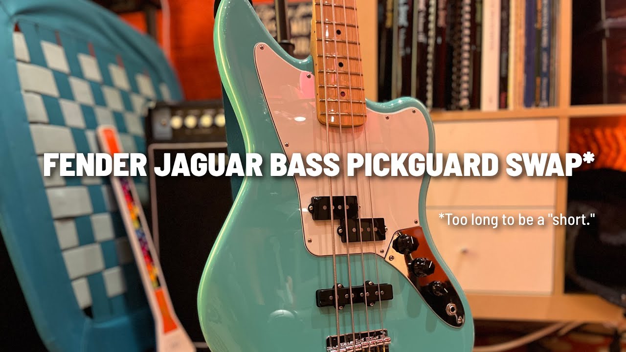 Fender Jaguar Bass Pickguard Swap* (*Too Long to Be a "Short") - YouTube