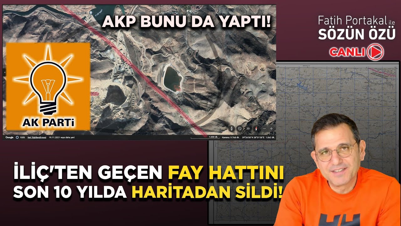 AKP BUNU DA YAPTI! İLİÇ'TEN GEÇEN FAY HATTINI SON 10 YILDA HARİTADAN ...