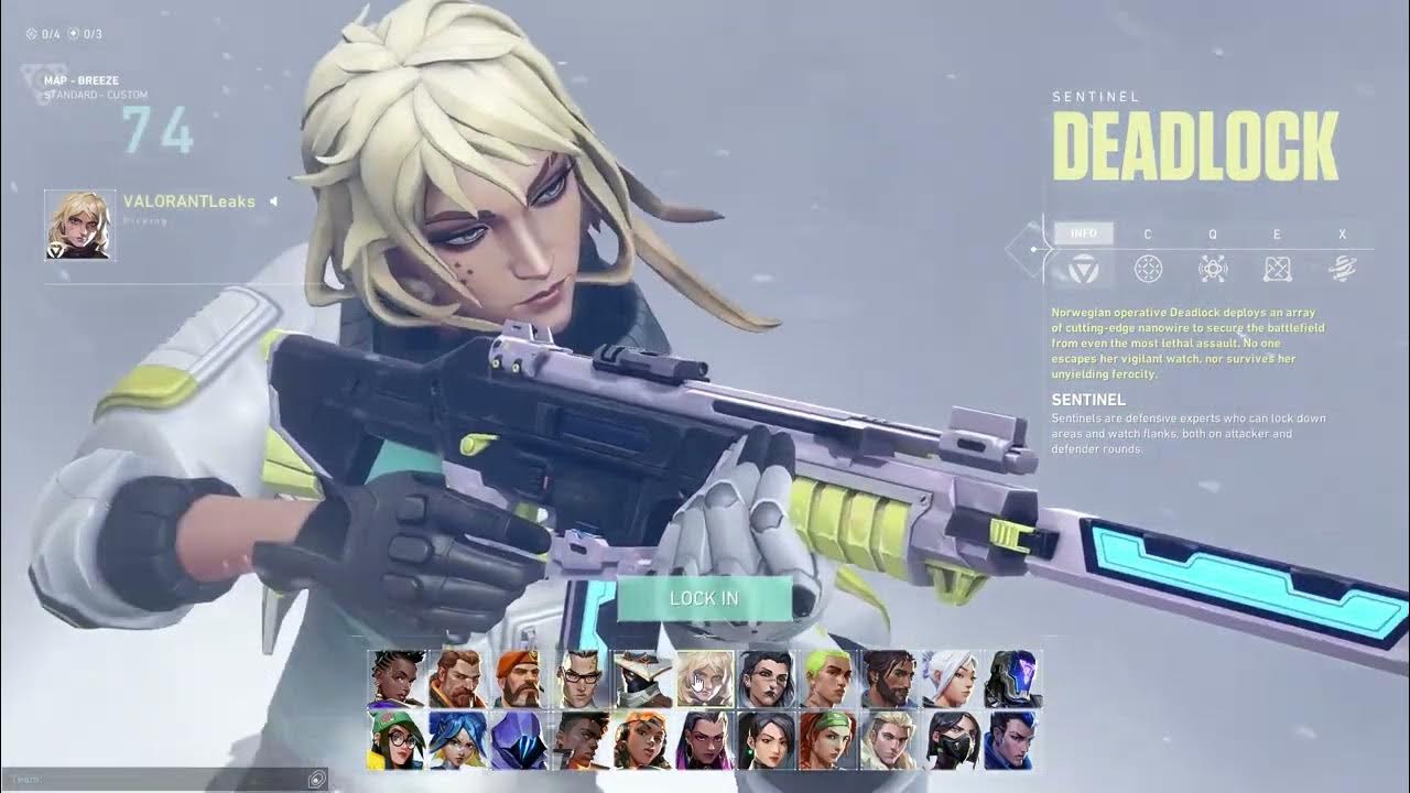 Deadlock is now using the RDVR Phantom in the agent select animation. #valorant - YouTube