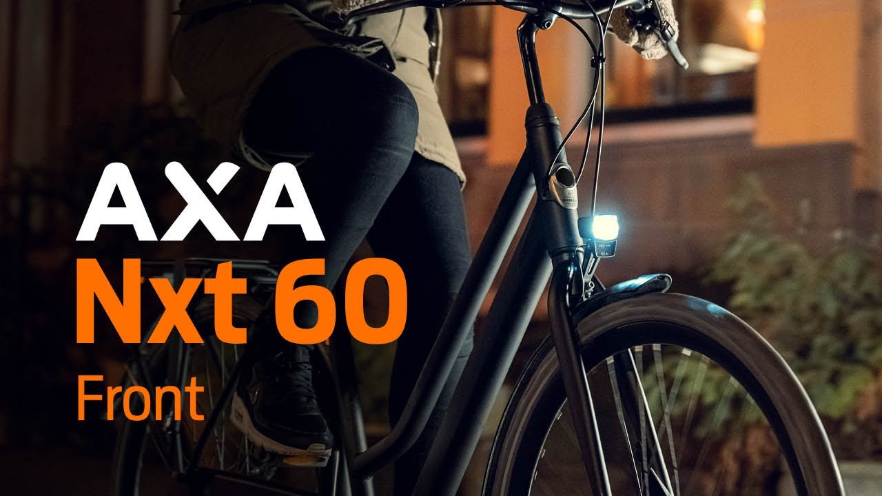 The AXA Nxt is a 60 lux dynamo front light with a Steady light function ...